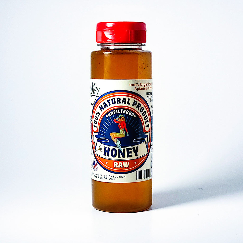 All Natural Raw Unfiltered Honey, 12oz Squeeze Bottle By Lady May – The ...